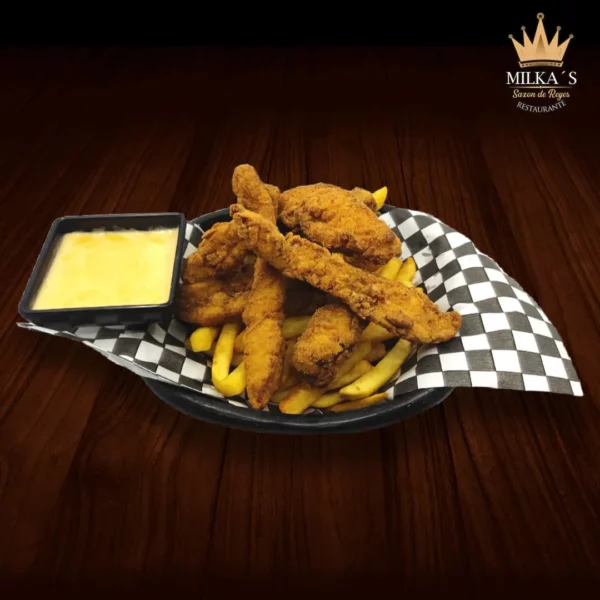Pollo crispy con papas | Milka's